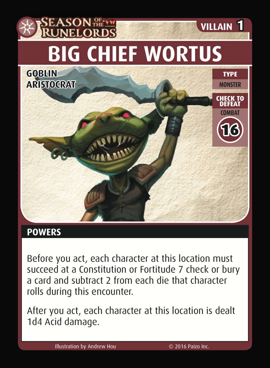 Pathfinder Adventure Card Guild Season of the Runelords Complete Set ...