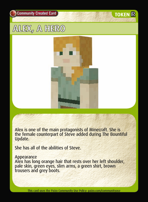 Alex, A Hero - Custom Card - Paizo | Pathfinder Adventure Card Game ...
