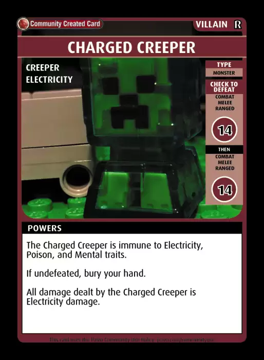 Charged Creeper - Custom Card - Paizo | Pathfinder Adventure Card Game Community Cards ...