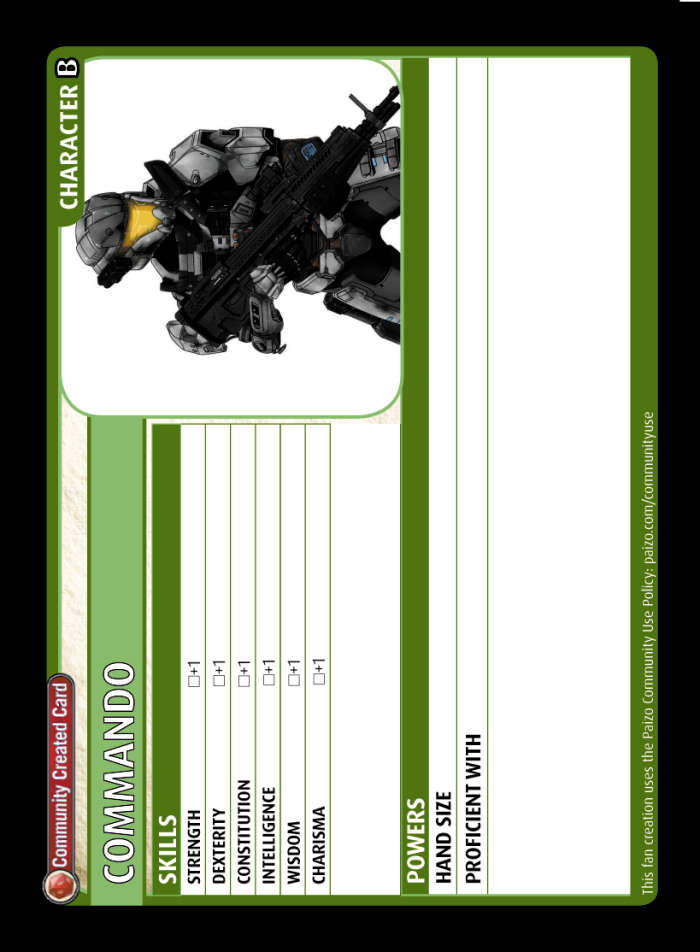 Commando - Custom Card - Paizo | Pathfinder Adventure Card Game ...