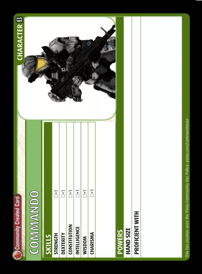 Commando - Custom Card - Paizo | Pathfinder Adventure Card Game ...