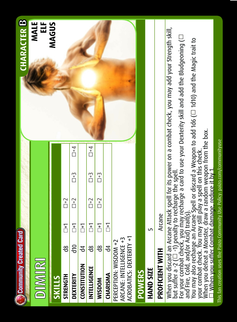 Dimiri - Custom Card - Paizo | Pathfinder Adventure Card Game Community ...