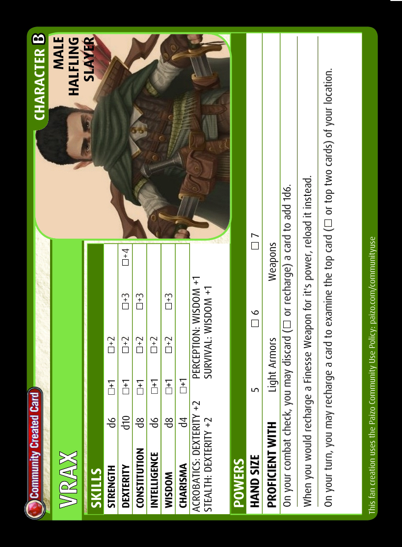 Vrax - Custom Card - Paizo | Pathfinder Adventure Card Game Community ...