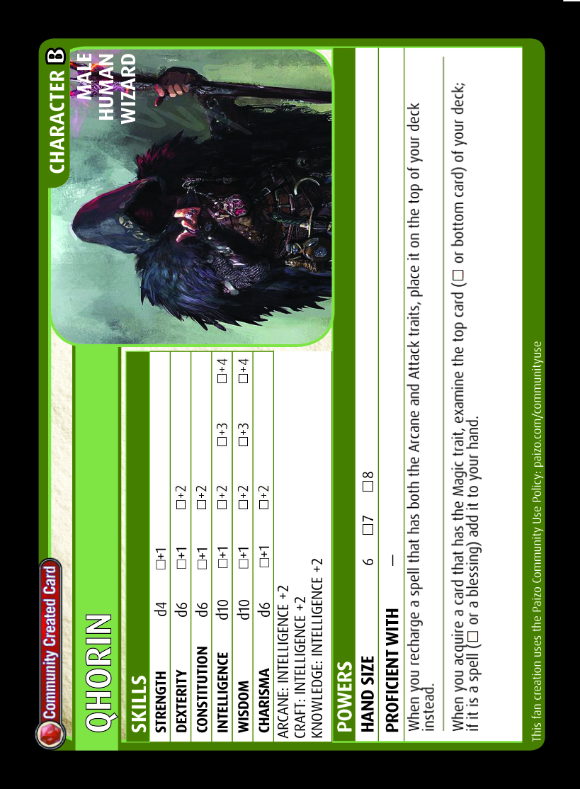 Qhorin - Custom Card - Paizo | Pathfinder Adventure Card Game Community ...