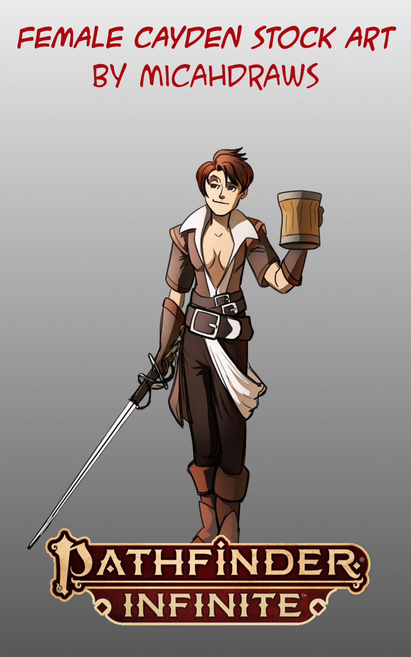 Female Cayden Cailean Stock Art - Paizo | Pathfinder and Starfinder ...