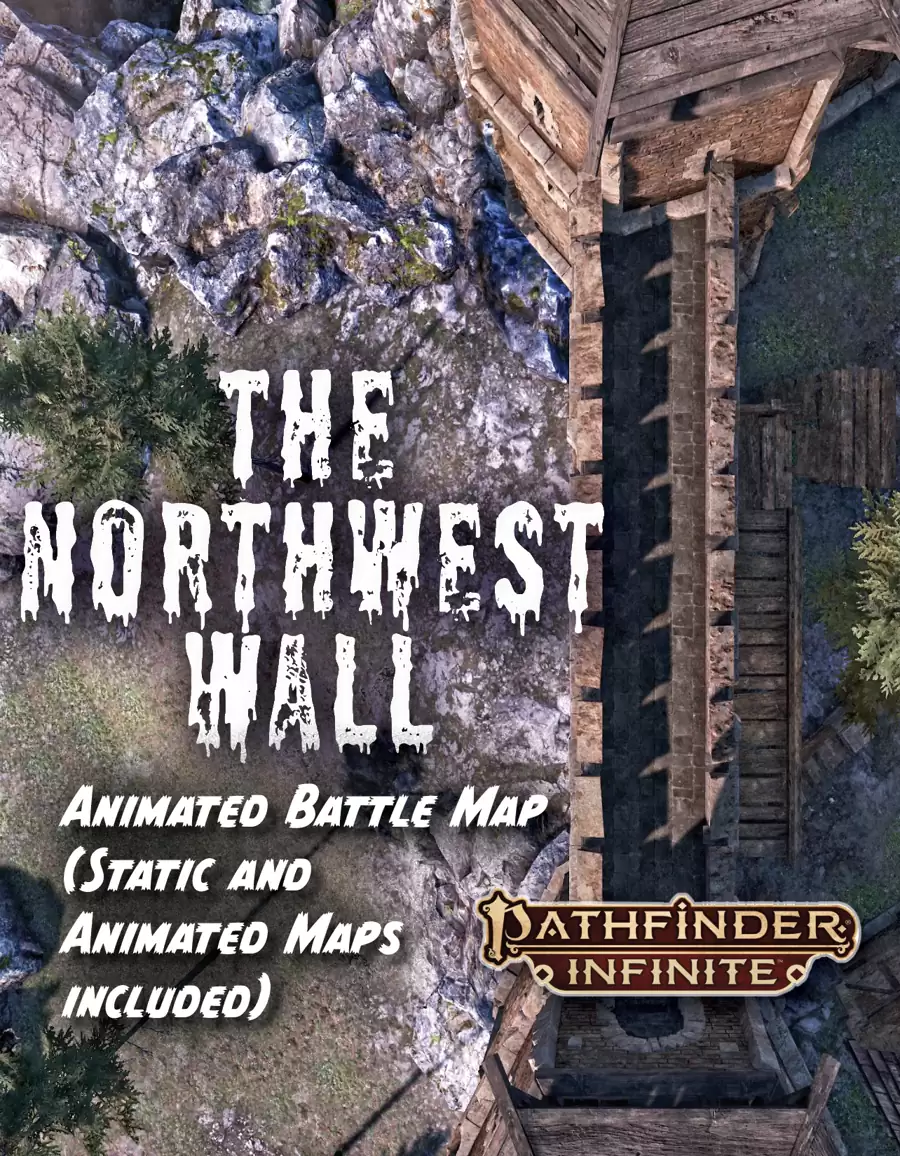 Northwest Wall : Animated Battle Map - Paizo | Pathfinder and ...