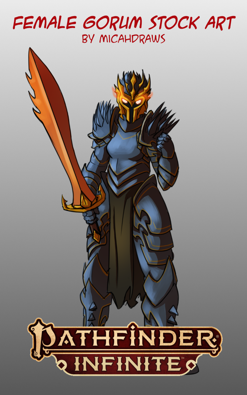 Female Gorum Stock Art - Paizo | Pathfinder and Starfinder Infinite ...