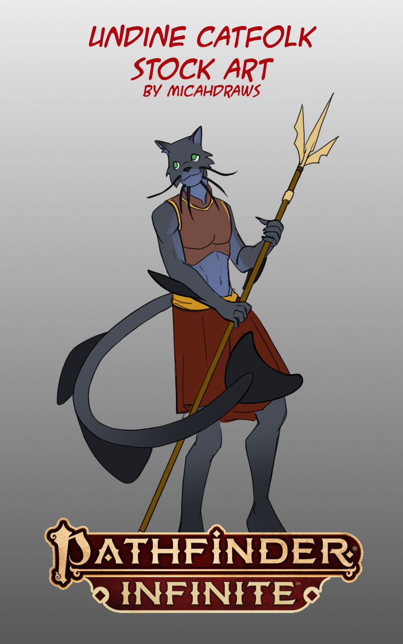 Undine Catfolk Stock Art - Paizo | Pathfinder and Starfinder Infinite ...
