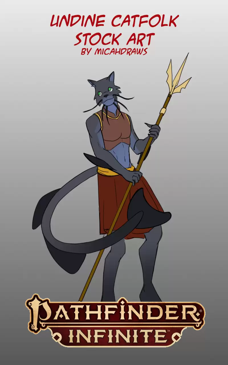 Undine Catfolk Stock Art - Paizo | Pathfinder and Starfinder Infinite ...