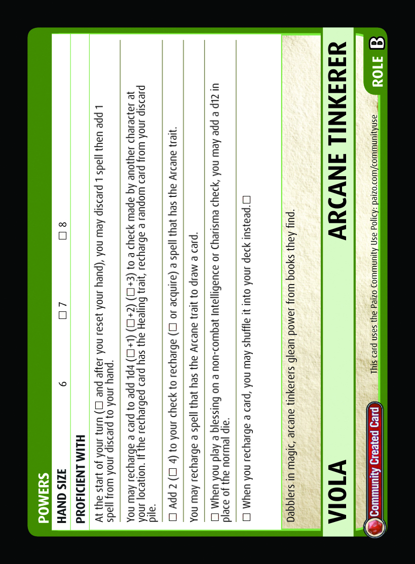 Viola - Custom Card - Paizo | Pathfinder Adventure Card Game Community ...