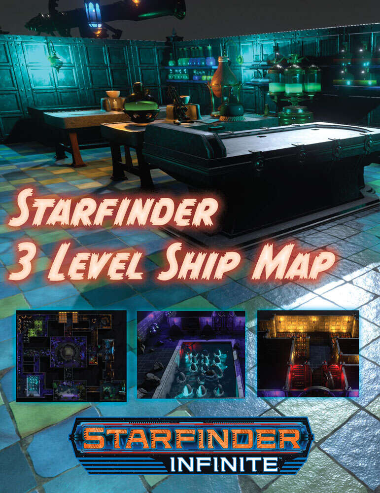 Starfinder 3 Level Ship Map - Paizo | Pathfinder and Starfinder ...