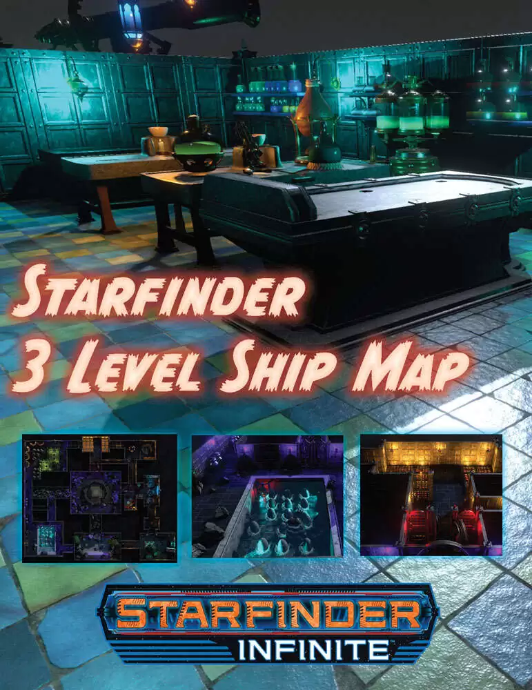 Starfinder 3 Level Ship Map - Paizo | Pathfinder and Starfinder ...