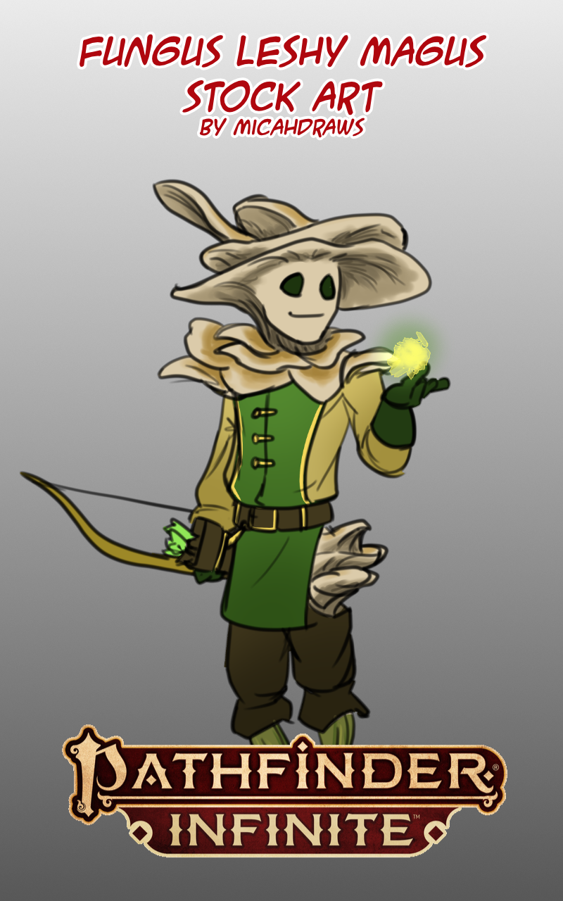 Fungus Leshy Magus Stock Art - Paizo | Pathfinder and Starfinder ...