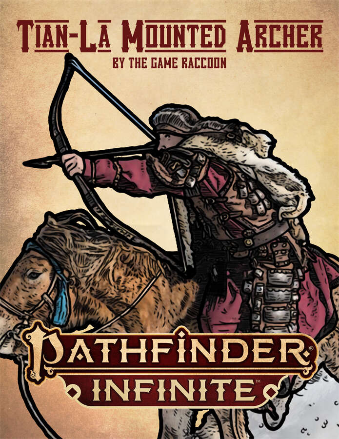 Tian-La Mounted Archer Stock Art - Paizo | Pathfinder and Starfinder ...