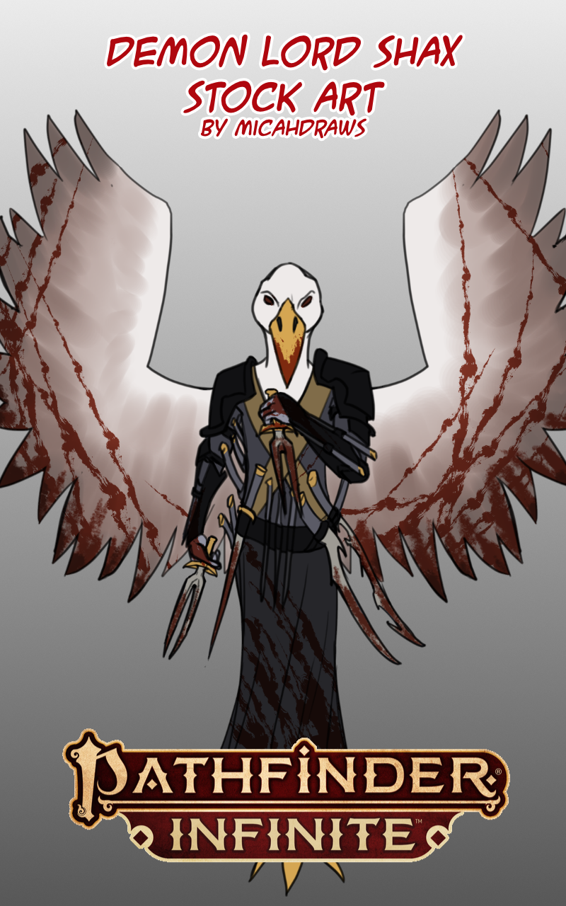 Demon Lord Shax Stock Art - Paizo | Pathfinder and Starfinder Infinite ...