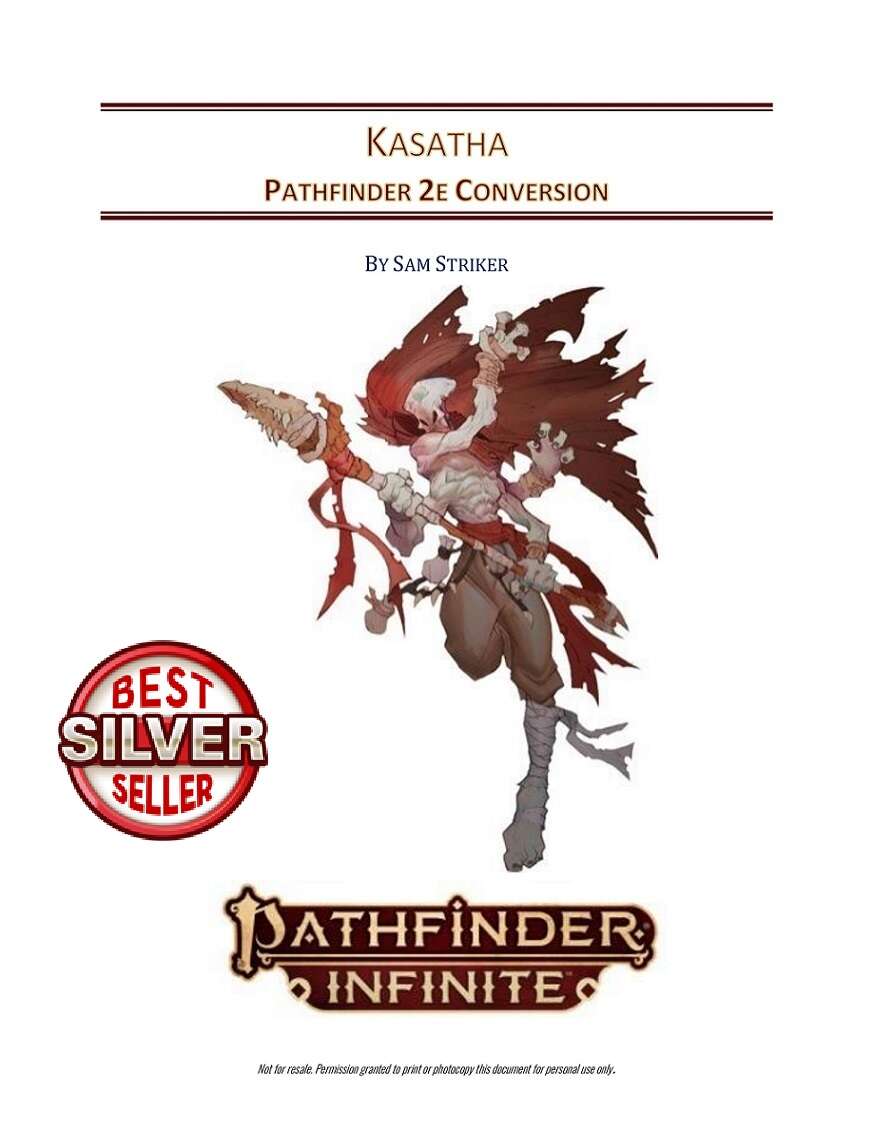 Kasatha: Pathfinder 2e Conversion - Paizo | Pathfinder and Starfinder ...