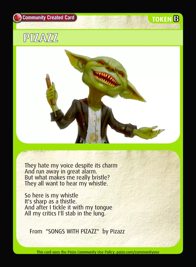 Pizazz - Custom Card - Paizo | Pathfinder Adventure Card Game Community ...