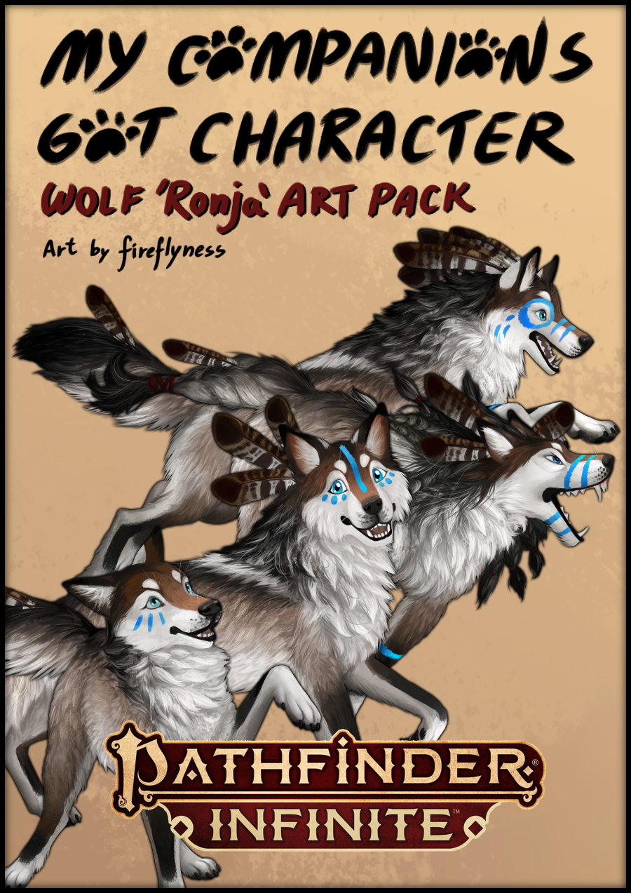 My Companions Got Character : Wolf 'Ronja' Stock Art Pack - Paizo ...