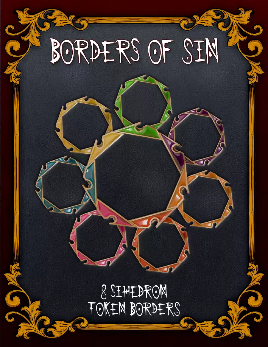 Borders of Sin - 8 Sihedron Token Borders - Paizo | Pathfinder and ...