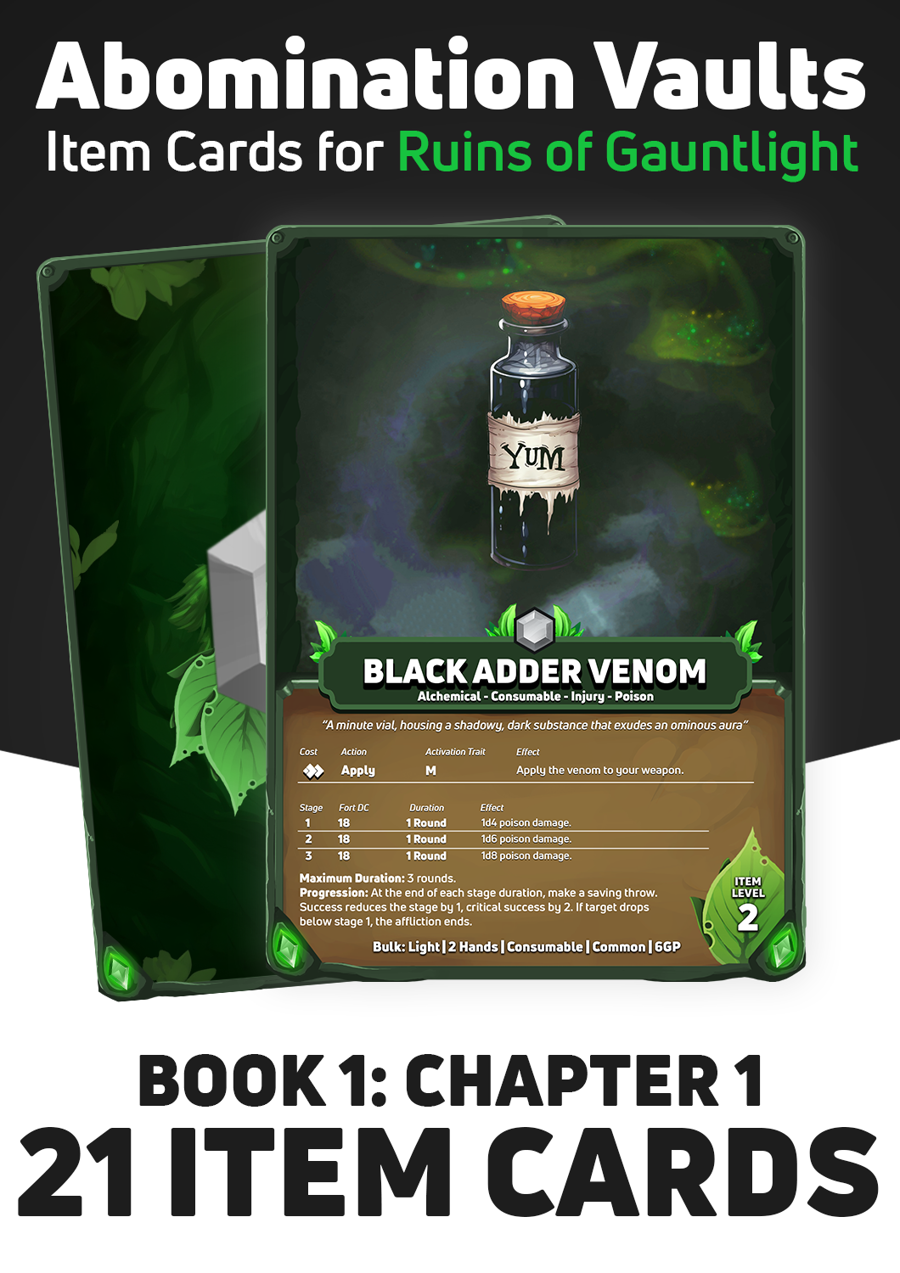 Ruins of Gauntlight - Chapter 1 Item Cards - Paizo | Pathfinder and ...