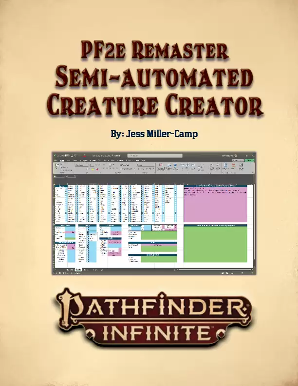 PF2e Remaster Semi-Automated Creature Creator - Paizo | Pathfinder and ...