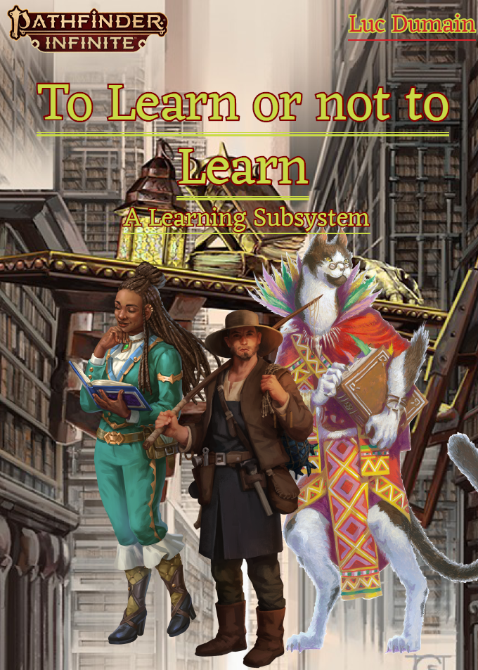 To Learn or not to Learn - Paizo | Pathfinder and Starfinder Infinite ...