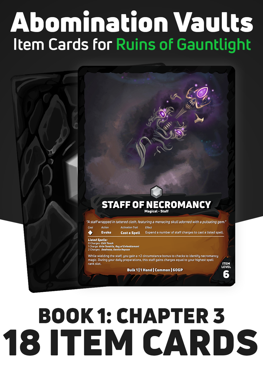 Ruins of Gauntlight - Chapter 3 Item Cards - Paizo | Pathfinder and Starfinder Infinite ...
