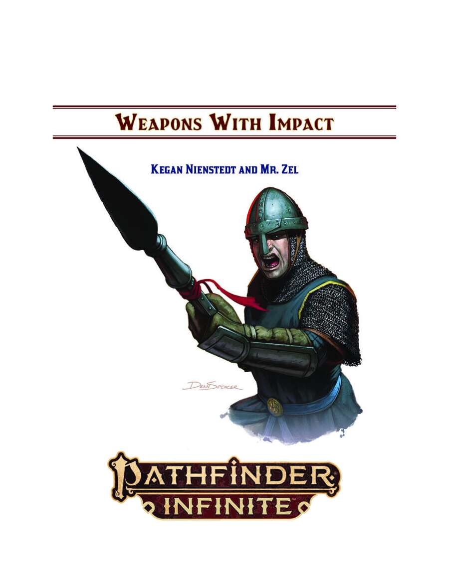 Weapons With Impact - Paizo | Pathfinder and Starfinder Infinite ...