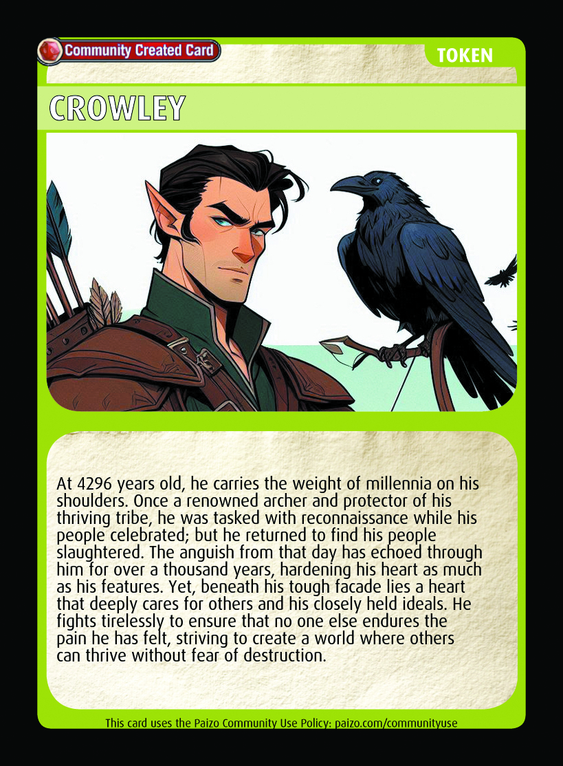 Crowley - Custom Card - Paizo | Pathfinder Adventure Card Game ...
