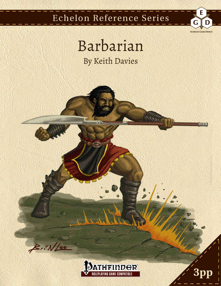 Echelon Reference Series: Barbarian (3pp+PRD) - Echelon Game Design ...