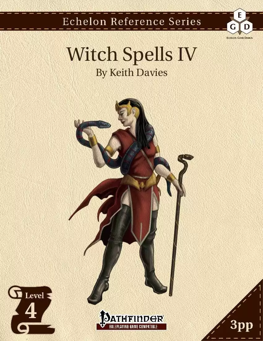 Echelon Reference Series: Witch Spells IV (3pp+PRD) - Echelon Game ...