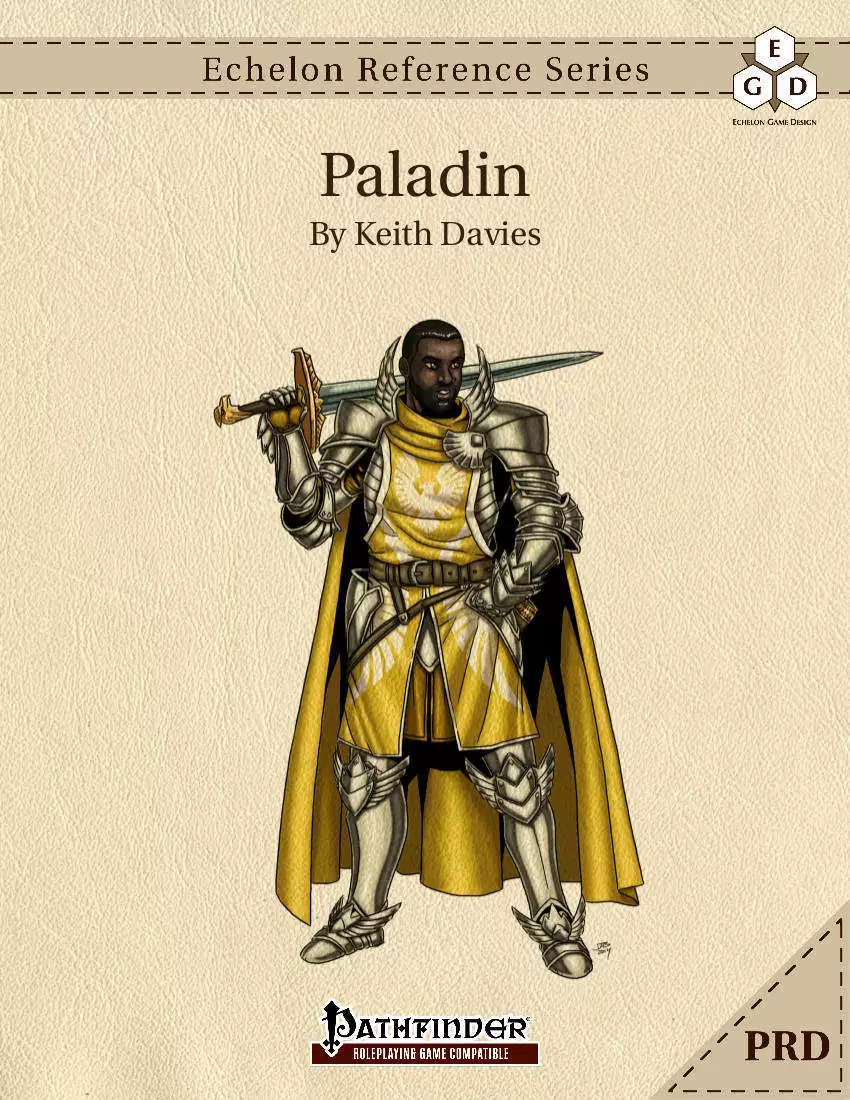 Echelon Reference Series: Paladin (PRD-Only) - Echelon Game Design ...