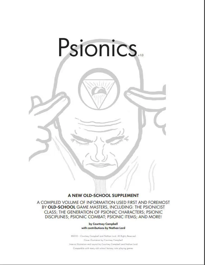 Psionics - Hack & Slash Publishing | DriveThruRPG