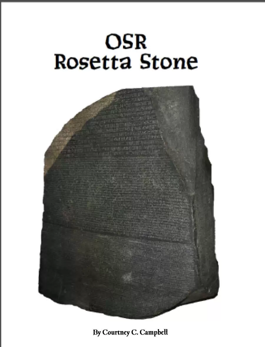 OSR Rosetta Stone - Hack & Slash Publishing | DriveThruRPG