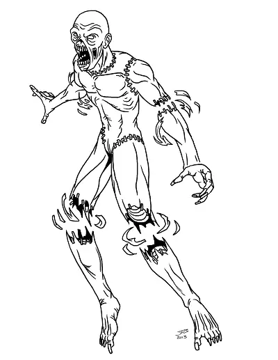 Stock Art: Spirit Flesh Golem - Christina Stiles Presents | DriveThruRPG