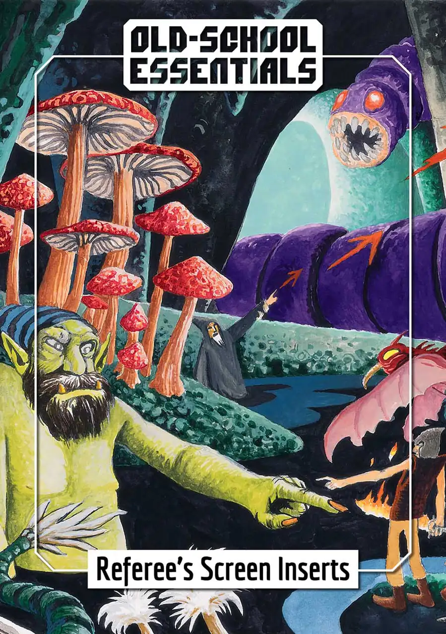 Old-School Essentials Referee's Screen Inserts - Necrotic Gnome | Old ...