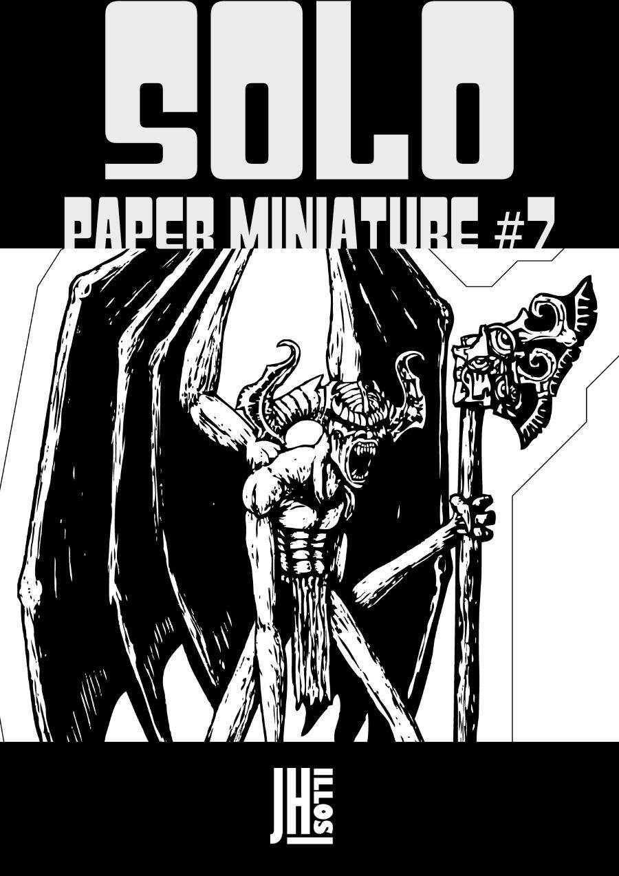 SOLO Paper Mini #7 - Jeremy Hart | PAPER MINIS | DriveThruRPG