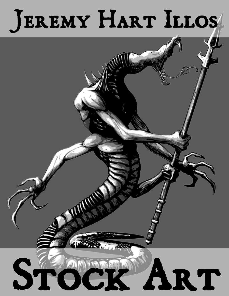 Snake Man 3 Stock Art - Jeremy Hart | STOCK ART | DriveThruRPG