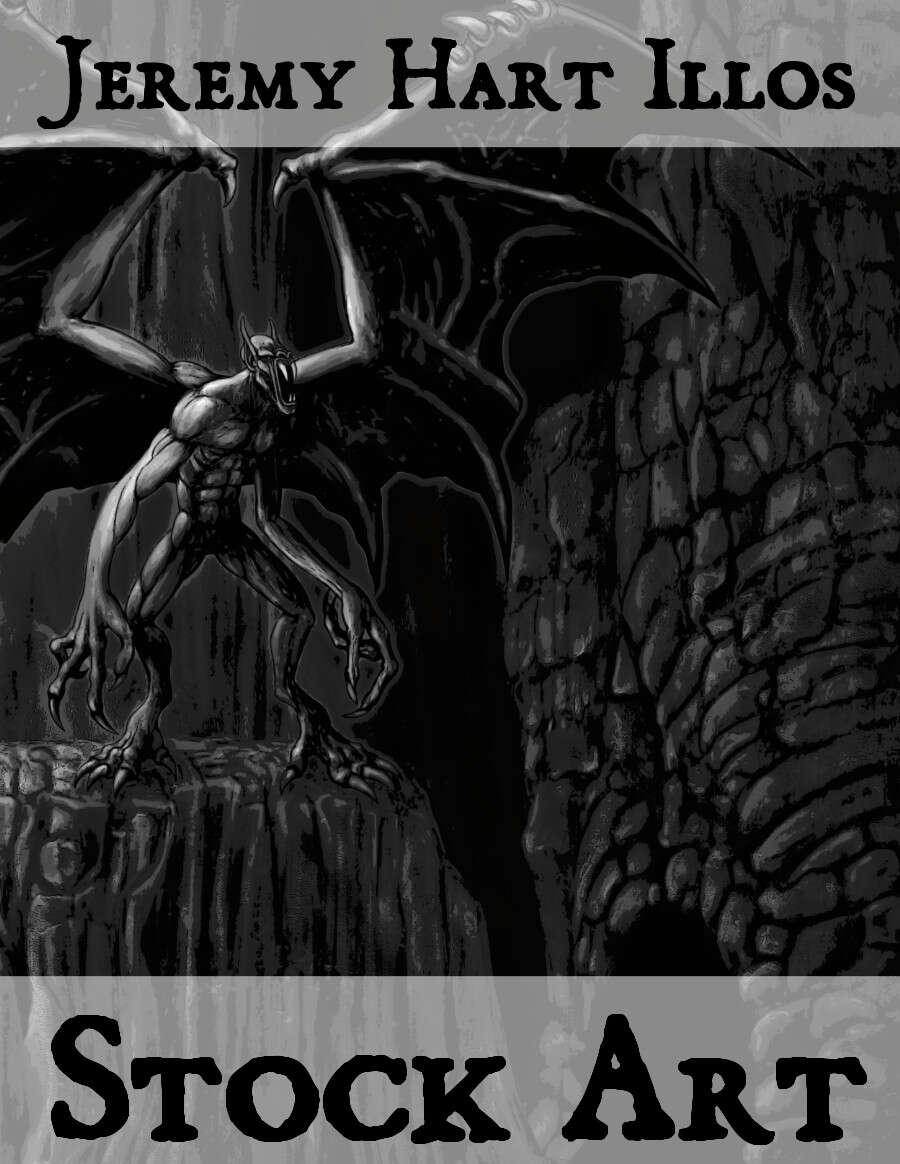 Bat Demon 1 Stock Art - Jeremy Hart | STOCK ART | DriveThruRPG