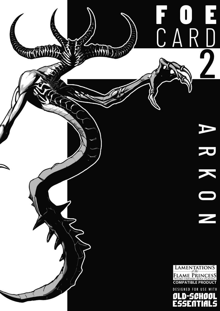 OSE+LOTFP Foe Card 2 ARKON - Jeremy Hart | OSE | LOTFP | DriveThruRPG