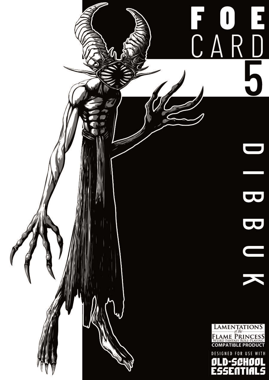 OSE+LOTFP Foe Card 5 DIBBUK - Jeremy Hart | OSE | LOTFP | DriveThruRPG