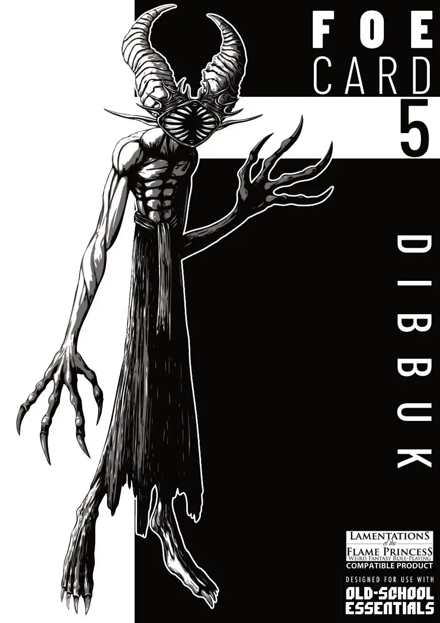 OSE+LOTFP Foe Card 5 DIBBUK - Jeremy Hart | OSE | LOTFP | DriveThruRPG