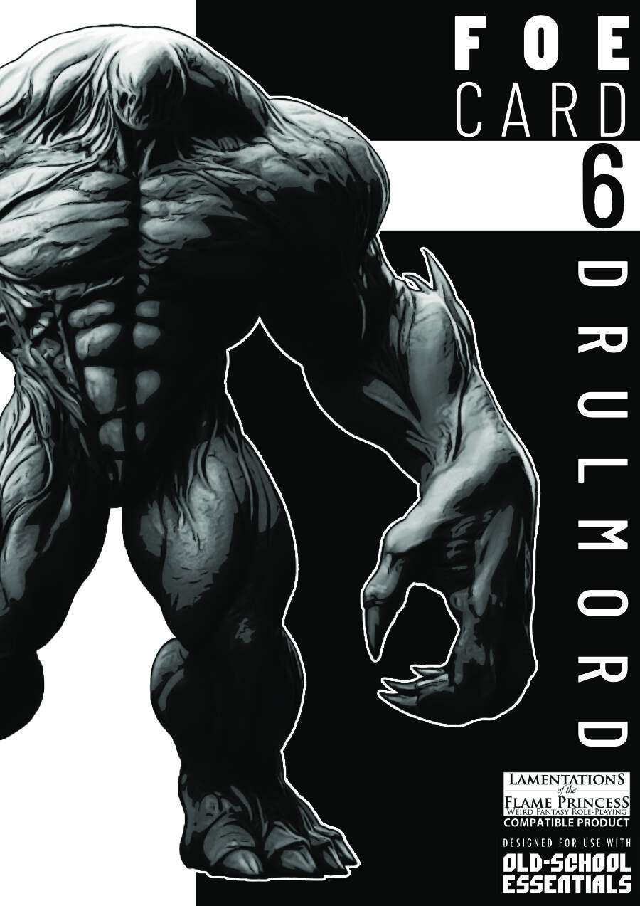 OSE+LOTFP Foe Card 6 DRULMORD - Jeremy Hart | OSE | LOTFP | DriveThruRPG
