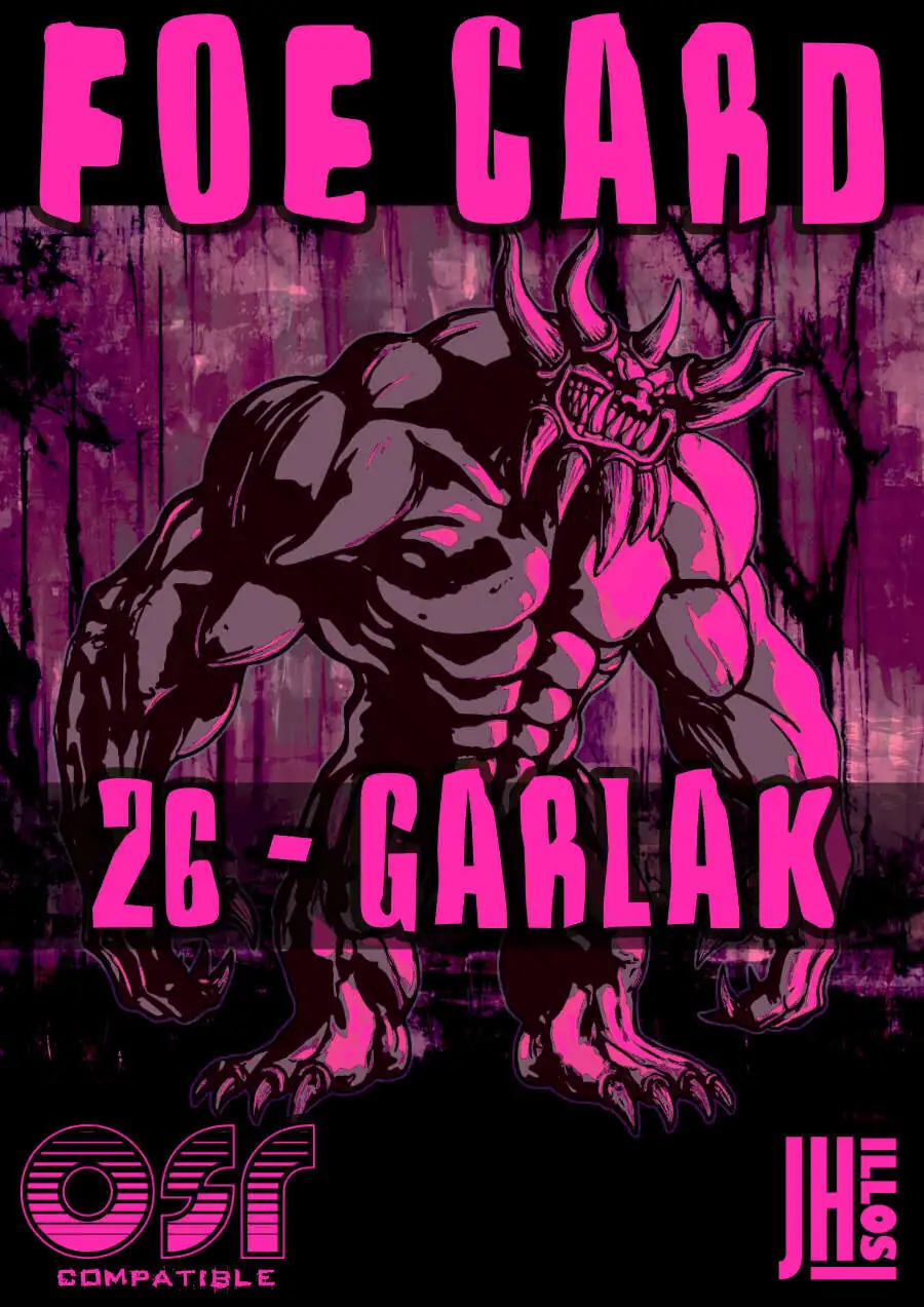 OSR Foe Card 26 GARLAK - Jeremy Hart | OSR | DriveThruRPG