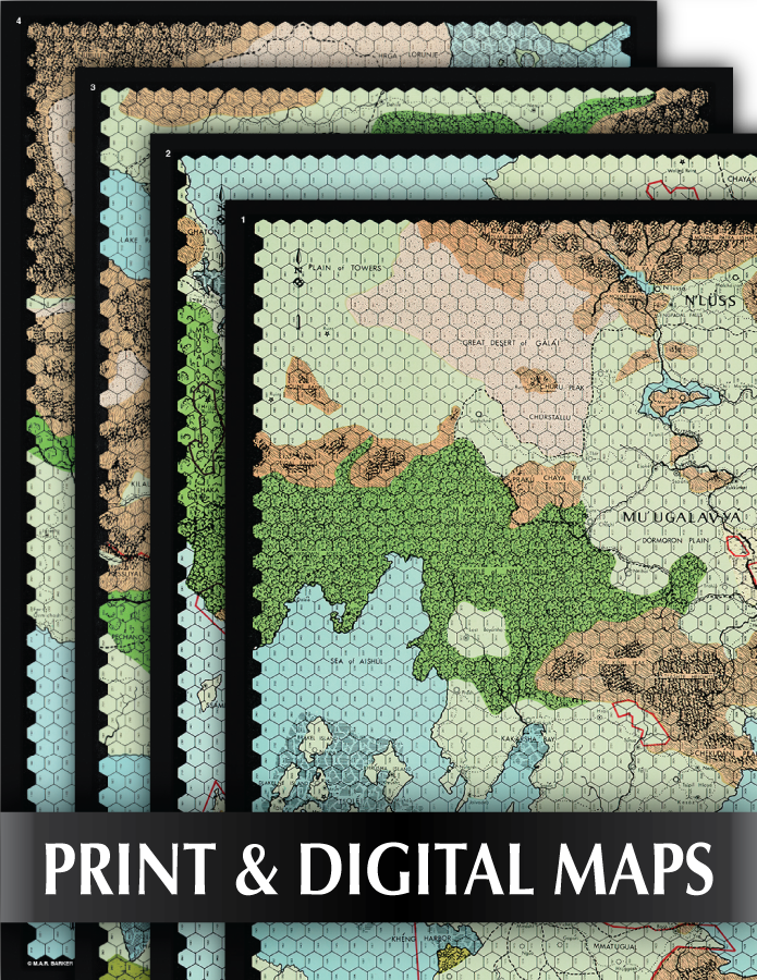 Tekumel Maps from Swords & Glory - The Tekumel Foundation | DriveThruRPG