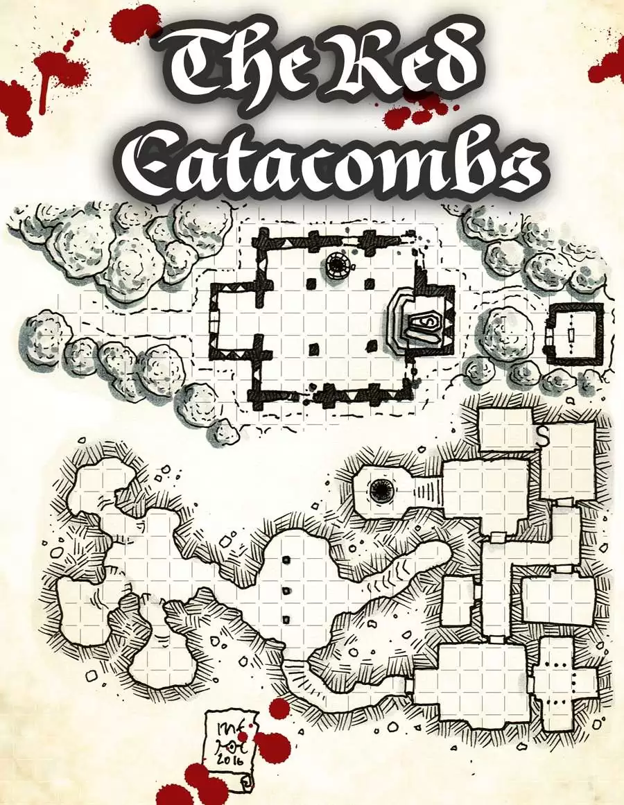 The Red Catacombs - Miska's Maps | Miska's Maps - OSR Fantasy Maps ...
