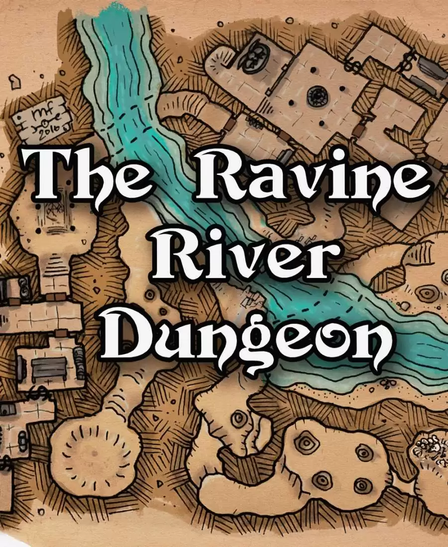 The Ravine River Dungeon - Miska's Maps | Miska's Maps - OSR Fantasy ...