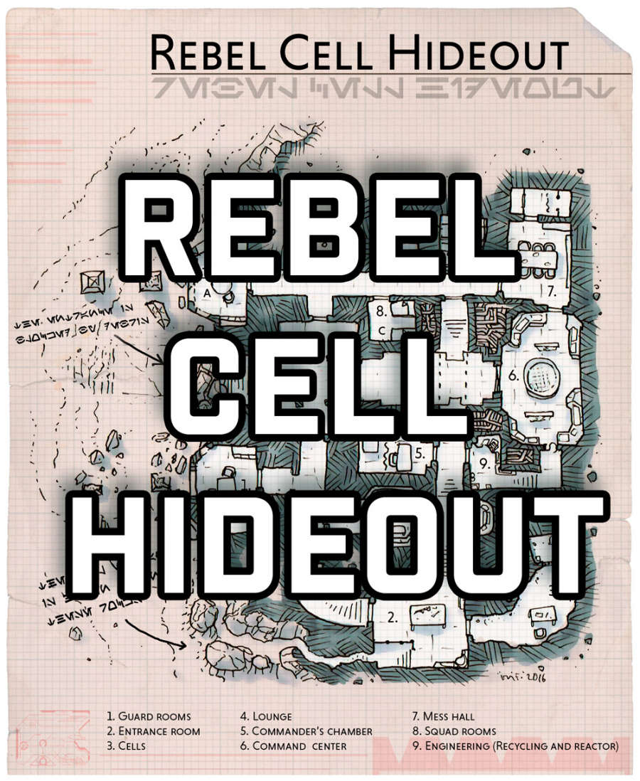 Rebel Cell Hideout - Miska's Maps | Miska's Maps - OSR Sci-Fi Maps ...
