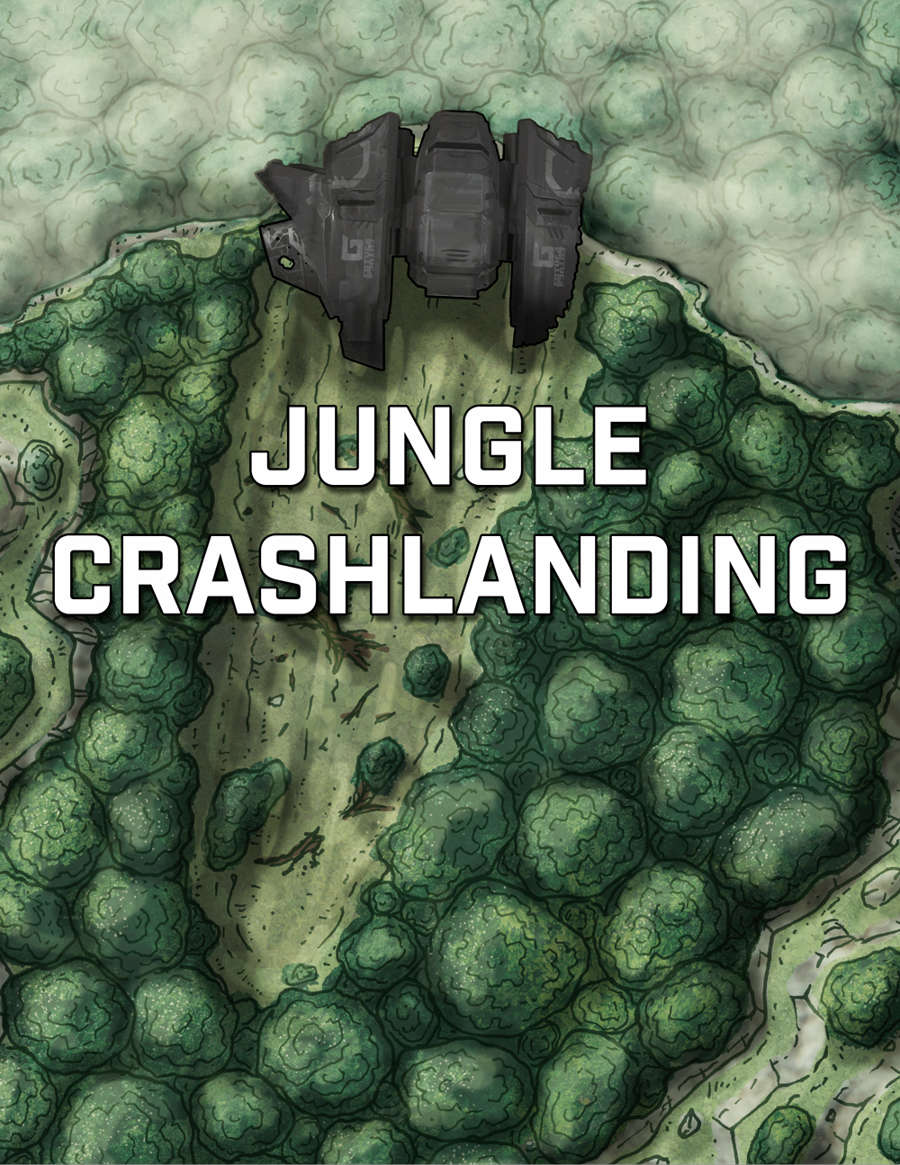 Jungle Crashlanding - Miska's Maps | Miska's Maps - OSR Sci-Fi Maps ...