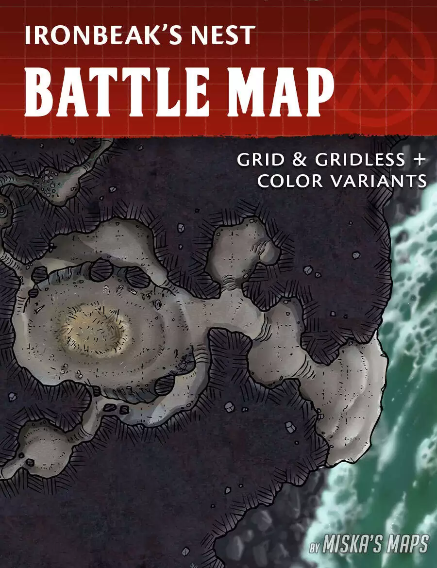 Ironbeak's nest - Creature Lair Battle Map - Miska's Maps | Miska's ...